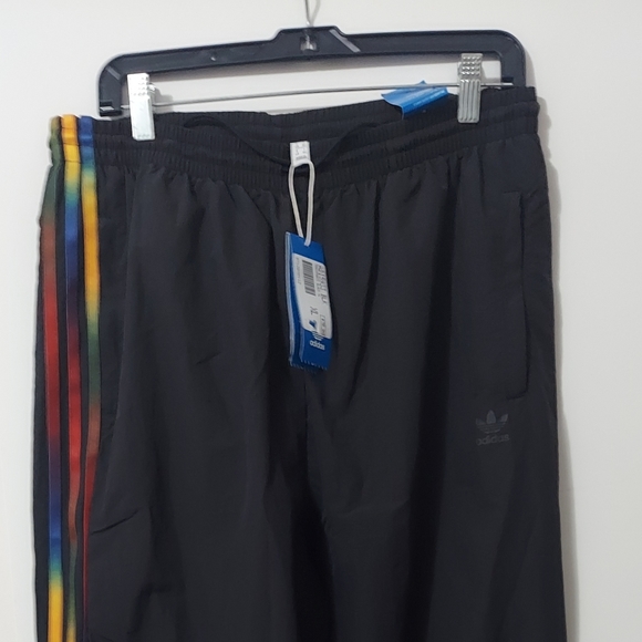 adidas | Pants & Jumpsuits | Adidas Adicolor 3d Trefoil Rainbow Womens ...